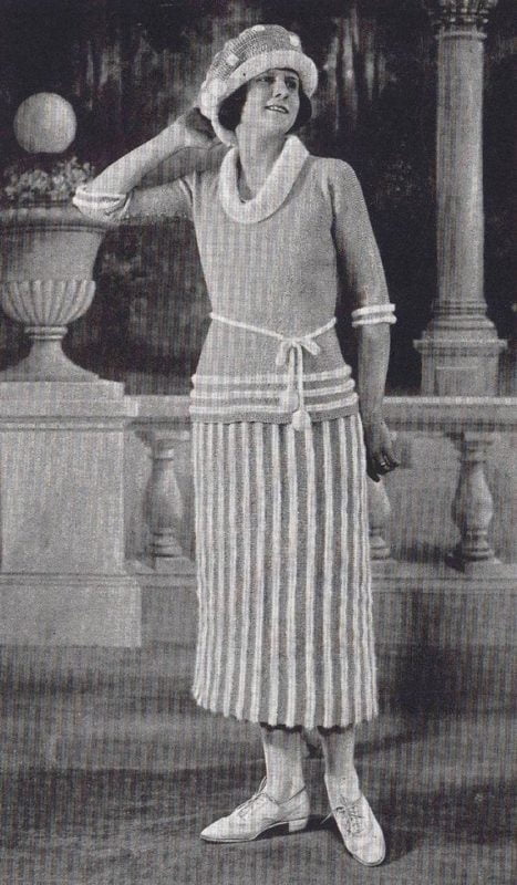 Style Your Vintage Look: Women’s Sweater Dress Inspired by 1920s ...